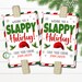 Christmas Slap Bracelet Tags, Wishing You a Slappy Holiday! Kid Student ...