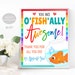 Goldfish Appreciation Sign, O-fish-ally Awesome Thank You Sign, Staff ...