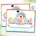 Rainbow Graduation Set, Invitation Printable Kindergarten Preschool Pre ...