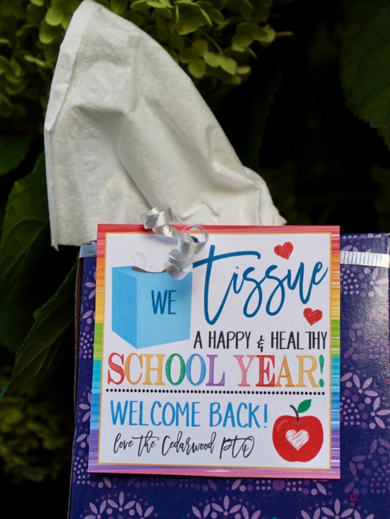 Back to School Gift Tag Kleenex Tissue a New School Year - Etsy