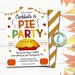Pie Party Invite, Editable Cocktails and Pie Party Flyer, Fall ...