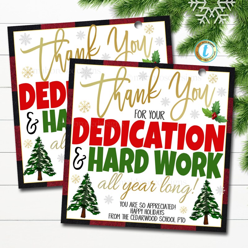 Christmas Dedication Card - Etsy