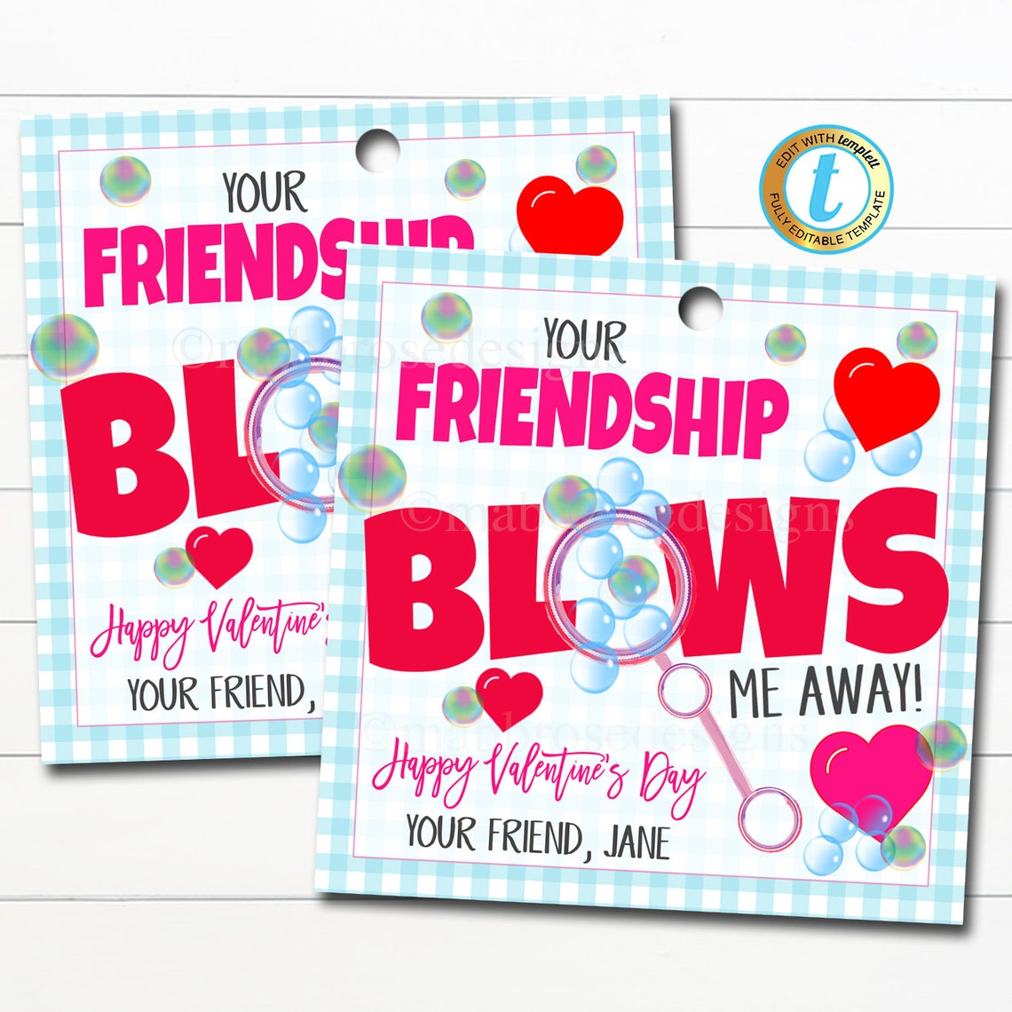 Valentine Bubble Tags You Blow Me Away Valentine Gift Tag - Etsy
