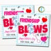 Valentine Bubble Tags, You Blow Me Away Valentine Gift Tag, Gift ...