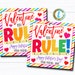 Valentine Ruler Gift Tags, You Rule School Supplies Valentine Tag ...