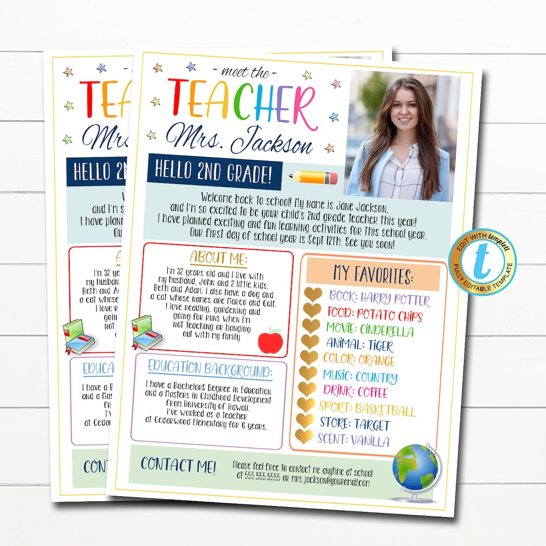 EDITABLE Meet the Teacher, Teacher Newsletter, Event Newsletter, Parent ...