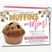 Muffins With Mom Invitation, School Flyer, Mother's Day Invite, School ...