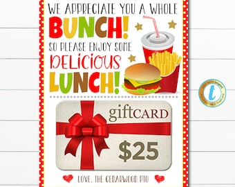 Lunch Card Holder - Etsy