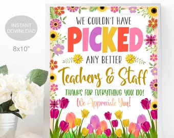 Teacher Apple Sign Couldn't Have Picked Better Teachers - Etsy