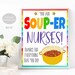 Soup Thank You Sign, Super Soup-er Staff, Staff Employee Nurse ...