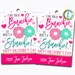 Valentine Scrunchie Tags Hair Tie Girl Valentine I Like You a - Etsy