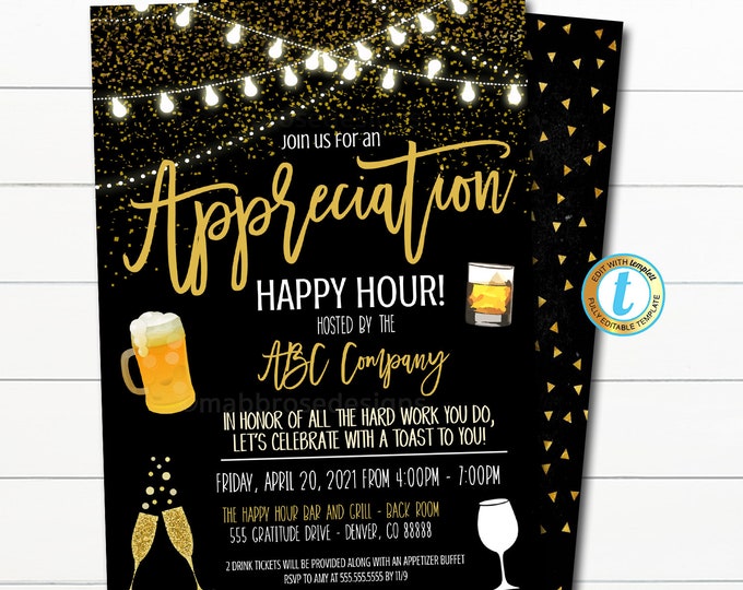 Appreciation BBQ Party Invitation, Customer Client Thank You Event ...