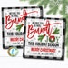 Christmas Bundt Cake Gift Tag, Wishing You a Bundtch of Joy, Holiday ...