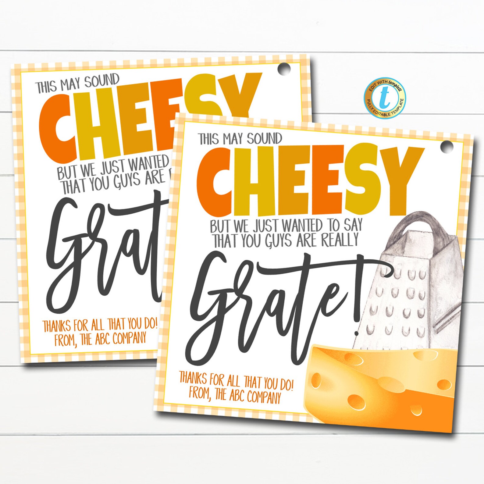 Cheese Gift Tag, Volunteer Teacher Staff Employee School Pto Pta ...