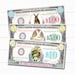 Printable Easter Bunny Money Play Bunny Bucks Easter Bunny | Etsy