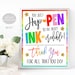 Pen Thank You Sign Hap-pen to Be Ink-credible Teacher Staff | Etsy