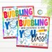 First Day of School Bubbles Gift Tags, I Am Bubbling With Excitement to ...