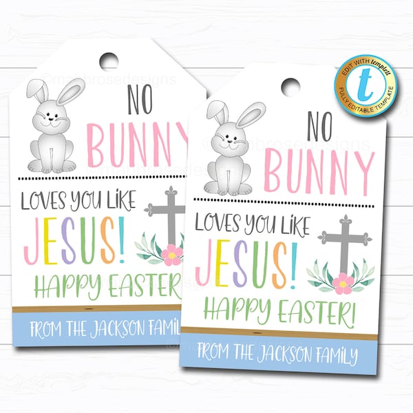 No Bunny Loves You Like Jesus - Etsy