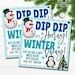 Holiday Dip Dip Hooray Winter Vacay Teacher Thank You Tag, Christmas ...