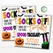 Halloween Sock Gift Tags Staff, Mani Pedi Gift, Toe-tally Amazing ...