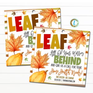 Fall Healthcare Pop by Tag, Leaf Your Worries Behind, Hospital Hospice ...
