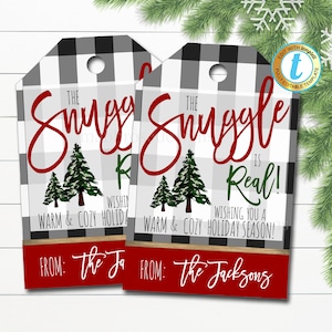 Christmas Gift Tags, the Snuggle is Real, Teacher Staff Employee ...