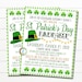St. Patricks Day Fundraiser Flyer, Shamrock Rainbow Spring Event ...