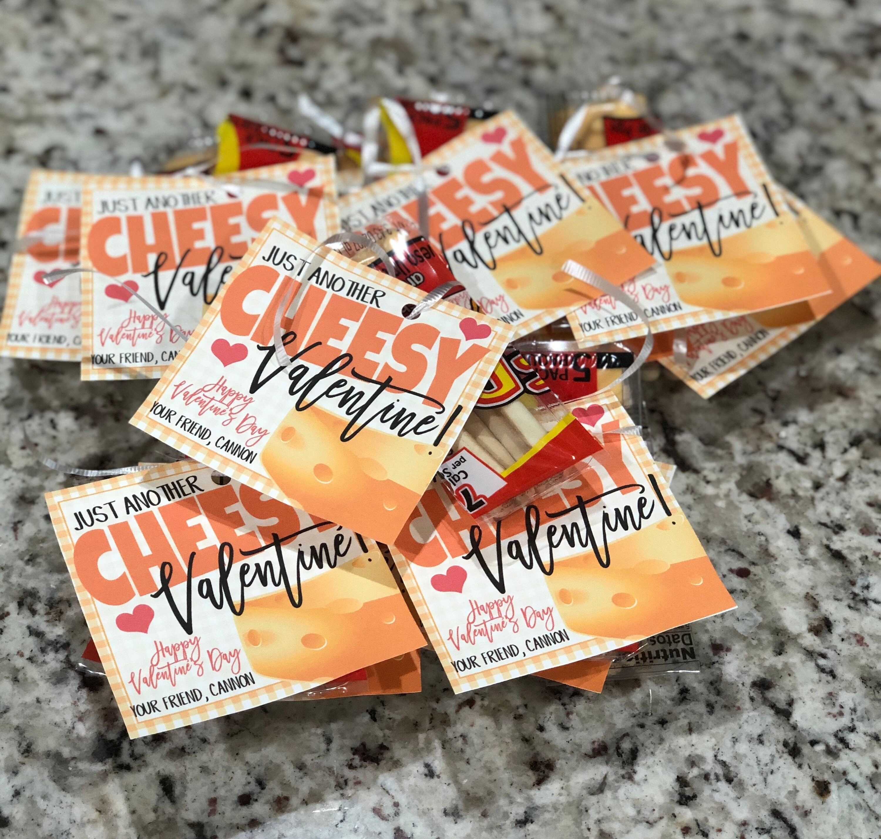 Valentines Cheesy Gift Tag, Funny Valentine Gift Teacher Staff Employee ...