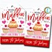 Valentines Muffin Gift Tag, Wishing You Muffin but a Happy Valentine's ...