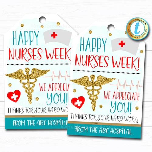 Nurse Appreciation Gift Tag Thank You Frontlines Worker - Etsy
