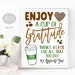 Printable Enjoy a Cup of Gratitude Coffee Table Sign, Thank You Staff ...