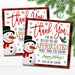 Christmas Thank You Gift Tags, Teacher Staff Employee Nurse Volunteer ...