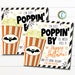 Halloween Popcorn Gift Tags, Poppin' by to Say Happy Halloween, Trick ...