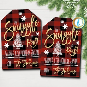 Christmas Gift Tags, the Snuggle is Real, Teacher Staff Employee ...