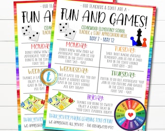 Teacher Appreciation Week Itinerary, Easy Peasy Lemon Squeezy ...