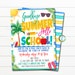 End of Summer Party Invitation, Goodbye Summer Hello School Party ...