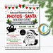 Photos With Santa Flyer, Holiday Santa Invitation, School Church Pto ...