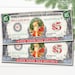 Printable North Pole Santa Money, Play Money, Christmas Dollar Bill ...