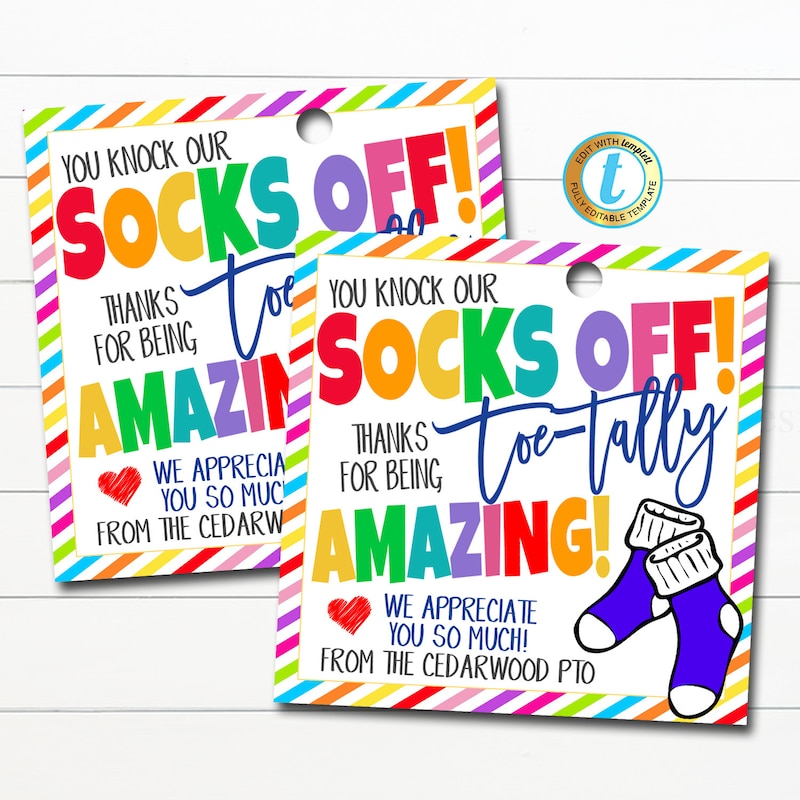 Sock Gift Tag - 60+ Gift Ideas for 2025
