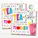 Teacher First Day of School Gift Tag, This School Year Will Be Tea ...
