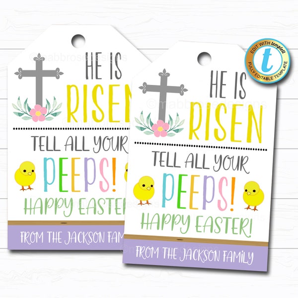 Jesus is Risen Tell Your Peeps - Etsy
