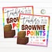 Teacher Gift Tags, Teachers Deserve Brownie Points, Staff Teacher ...