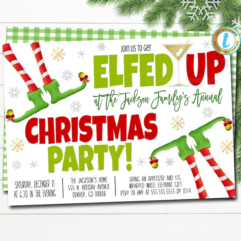 Elf Invitation - Etsy