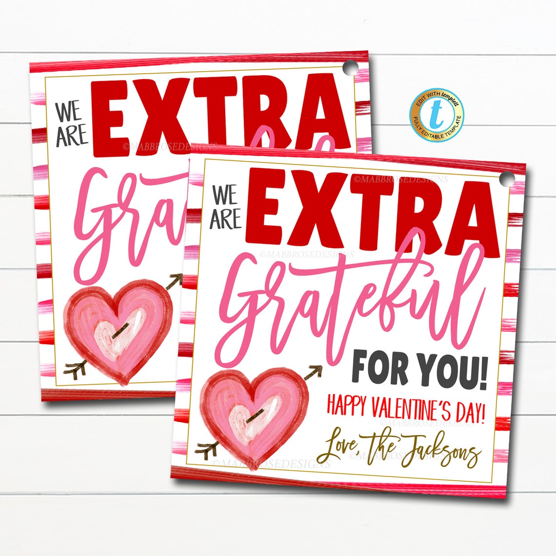 Valentines Thank You Gift Tags, Teacher Staff Employee Nurse Volunteer ...