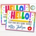 Teacher Postcard to Students Printable Hello From the Teacher | Etsy