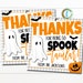 Halloween Gift Tags, Fall Appreciation Favor Tags, Thanks for Being ...