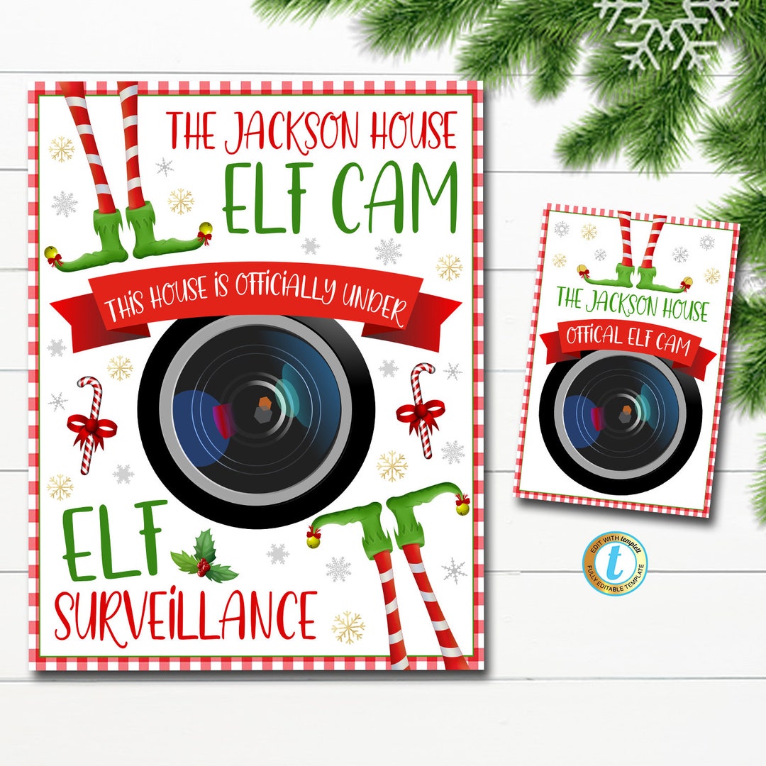 Elf Cam Printable, Christmas Printables, Holiday Elf Activity Ideas ...