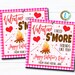 Valentines S'mores Gift Tag Valentine Friend Gift Teacher - Etsy