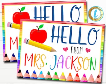 Music Teacher Postcard to Students Printable Hello From the | Etsy