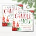 Christmas Candle Gift Tags, No One Holds a Candle to You, Holiday ...